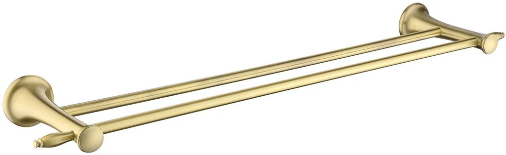 Ferro - Dvojitý držák ručníků ANTICA 600 mm, bronz, AAI10BR