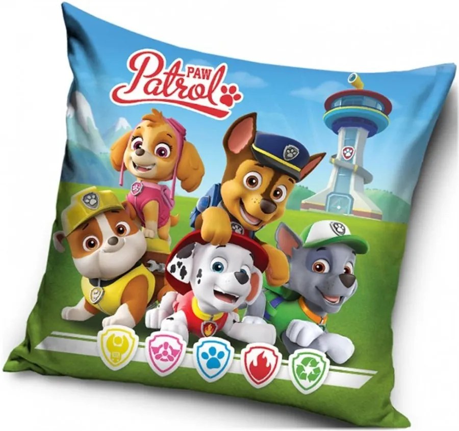 Polštář Tlapková patrola - Paw Patrol - motiv Fantastická pětka - 40 x 40 cm