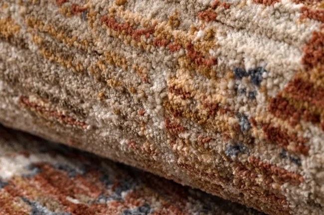 Koberec LARIS 755 oranžový / hnědý