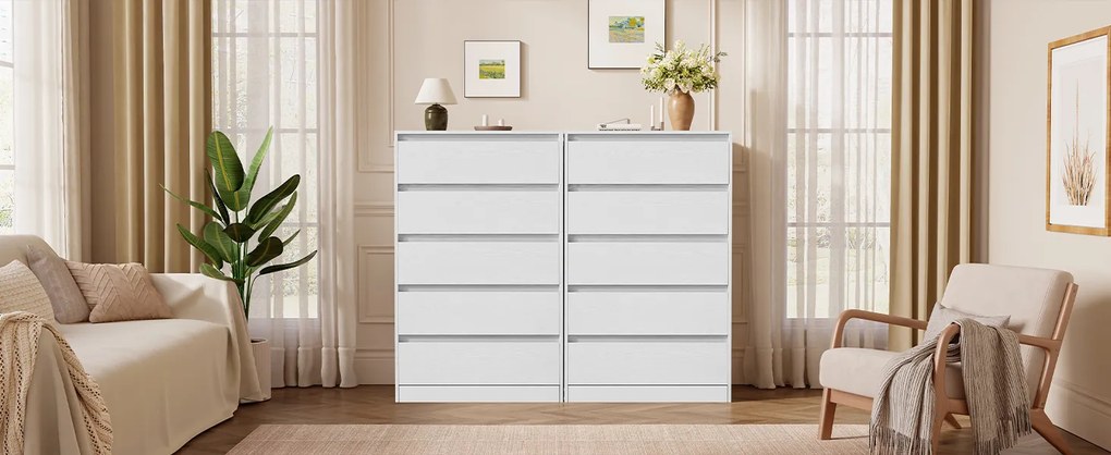 Komoda Vasagle Kailyn 60 cm bílá