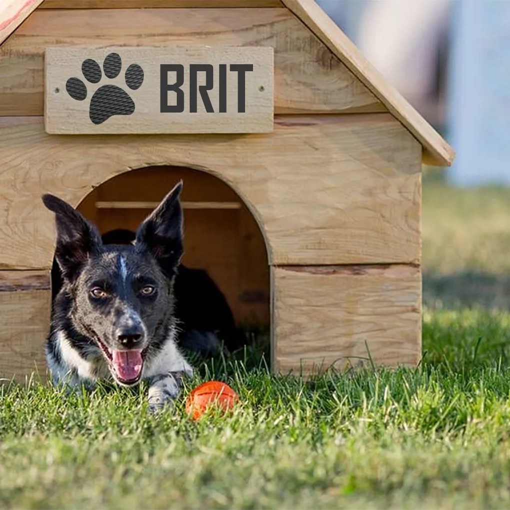 Vylen Pěnová dekorace TLAPKA - sada  Tmavě červená