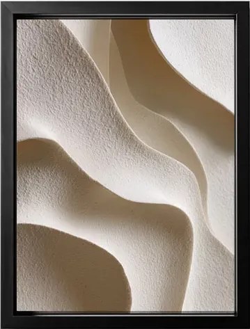 Písečné vlny - obraz - Minimalistická abstrakce v přírodních tónech 69 - A3 – 297 × 420 mm - 249 Kč