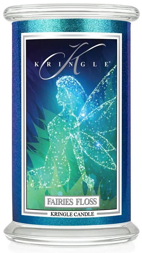 Kringle Candle svíčka Fantasy Fairies Floss (sójový vosk), 623 g