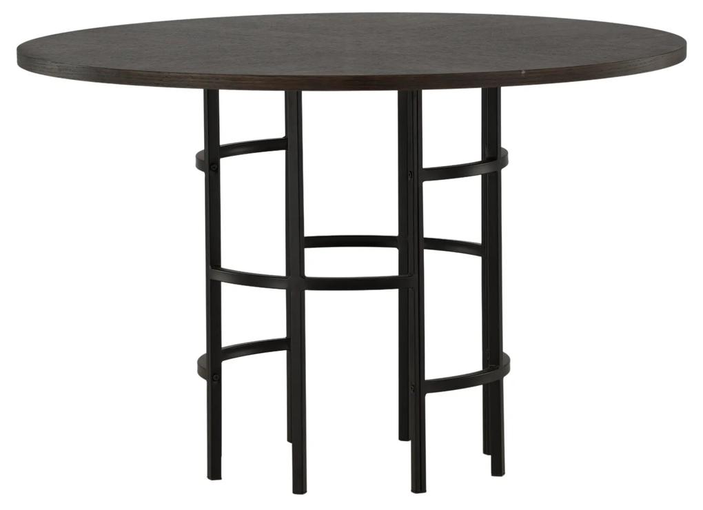 Jídelní stůl Copenhagen, hnědý, ⌀115