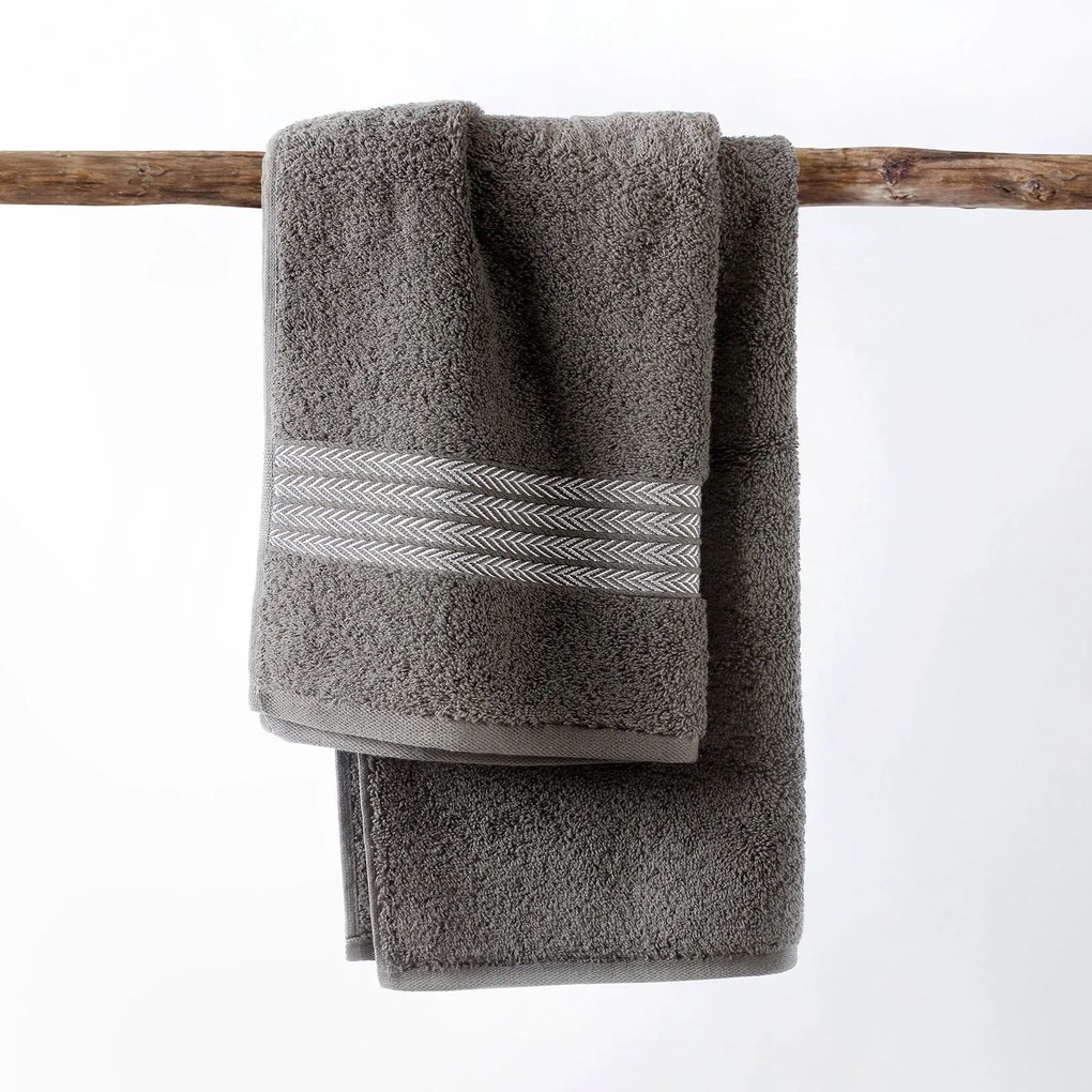 Goldea froté ručník / osuška kaya - tmavě šedý 50 x 100 cm