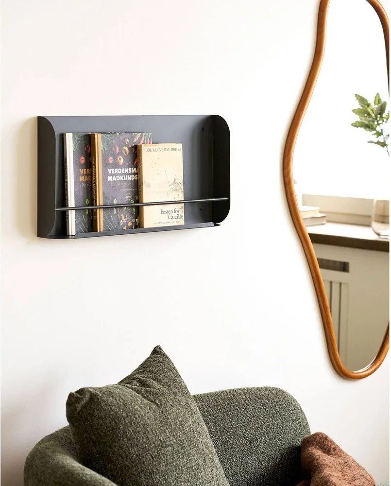 Tmavě šedá kovová police 60 cm Volterra – House Nordic
