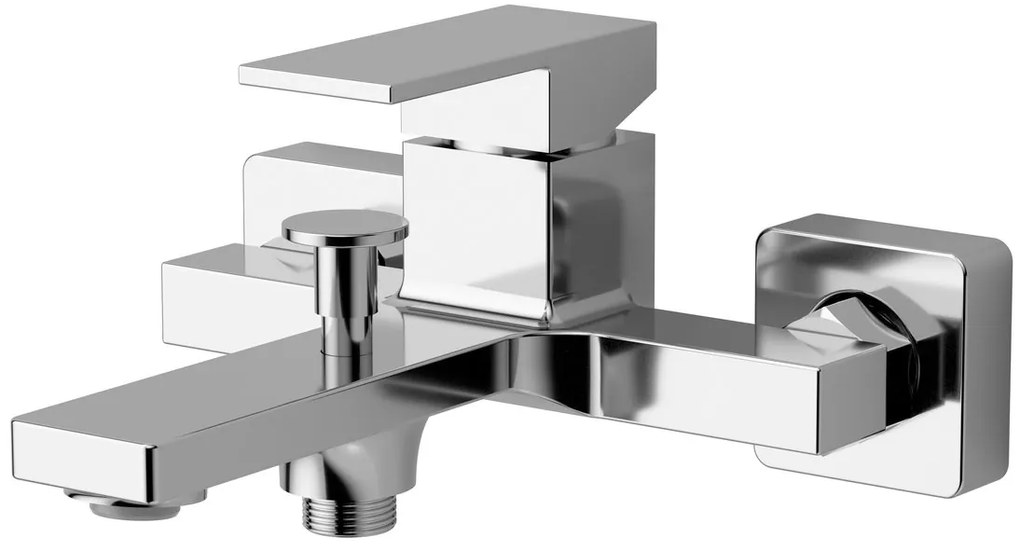 Sapho Sapho, CUBEMIX nástěnná vanová baterie, chrom, CM010