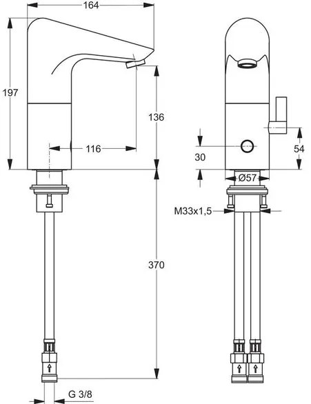 Ideal Standard CeraPlus Baterie umyvadlová elektronická A4151AA