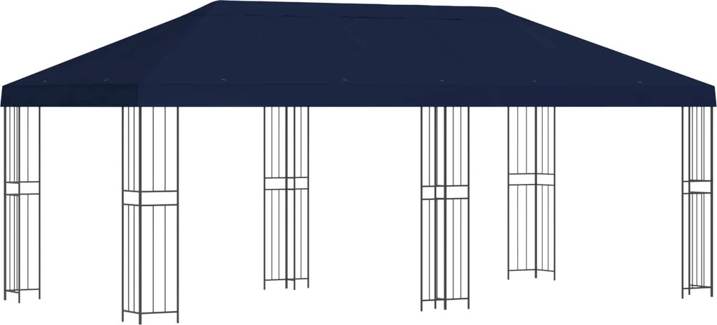 Zahradní altán 6 x 3 m Modrá Polyester a ocel 190 gsm 3375988