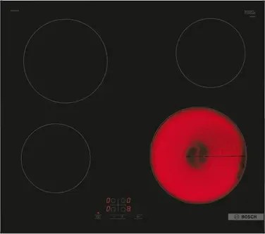 Bosch PKE611BA2E černá / Sklokeramická varná deska / 60 cm / 4 plotýnk