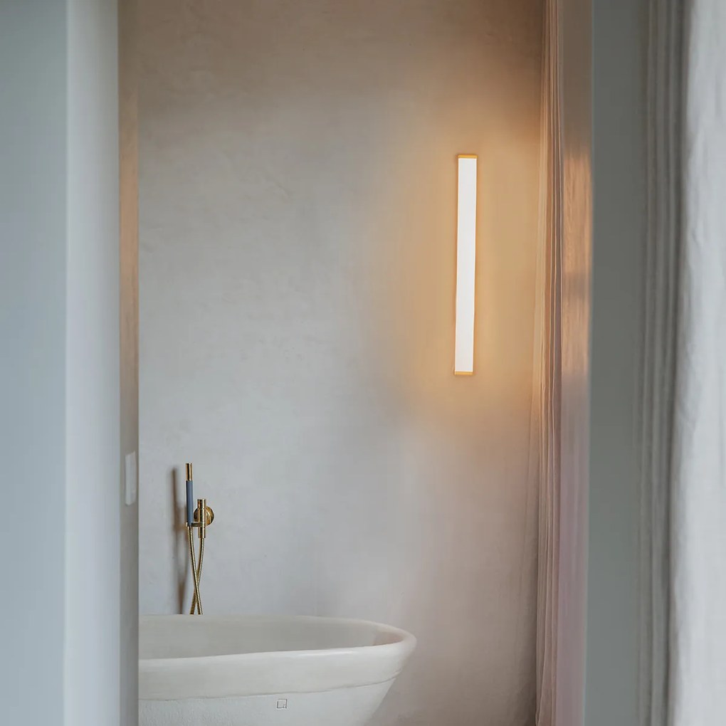 Nástěnné svítidlo do koupelny mosazné 62 cm vč. LED IP44 - Cascada