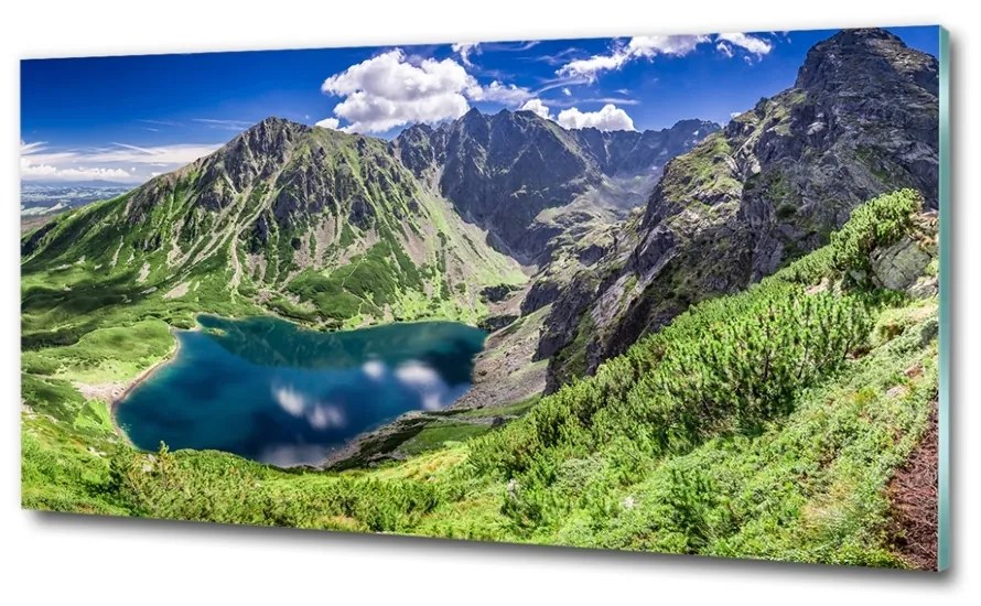 Wallmuralia Foto obraz sklo tvrzené Černé jezero Tatry 100x50