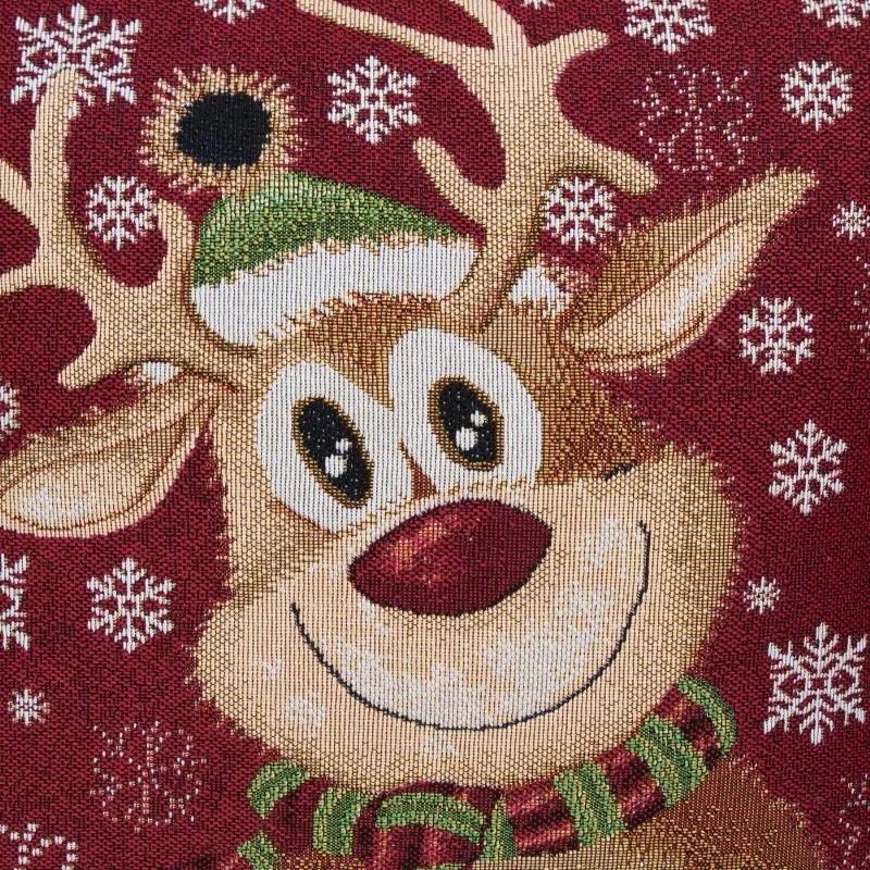 SCANquilt prostírání MOTIV veselý sobík červená prostírání cca 30 x 45 cm