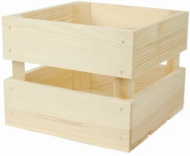 Dřevobox Dřevěná bedýnka 20 x 20 x 16 cm