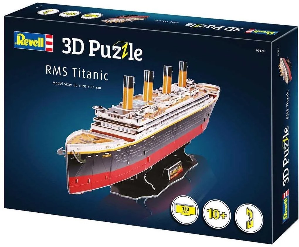 3d puzzle 3d puzzle revell 00170 - titanic