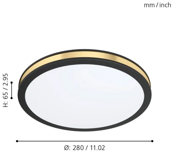 Eglo 99406 - LED Stropní svítidlo PESCAITO LED/11W/230V