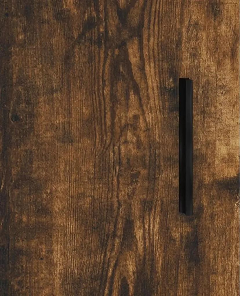 vidaXL Příborník 69,5 x 34 x 90 cm kompozitní dřevo [830215] Barva: Černá