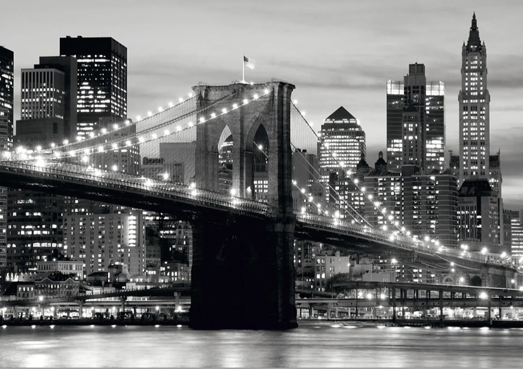 Fototapeta na zed' Dramatický Brooklynský Most | 360 x 254 cm | DFTS0199