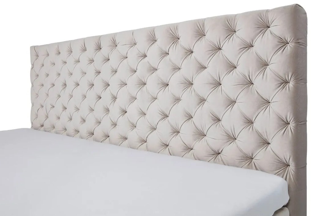 Boxspring postel oliver 160 x 200 béžová MUZZA