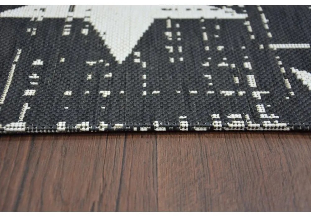 Kusový koberec Stars černý 160x230cm