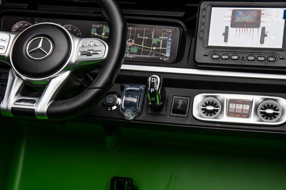 LEAN CARS Elektrické autíčko Mercedes G63 XXL zelené 4x4 24V