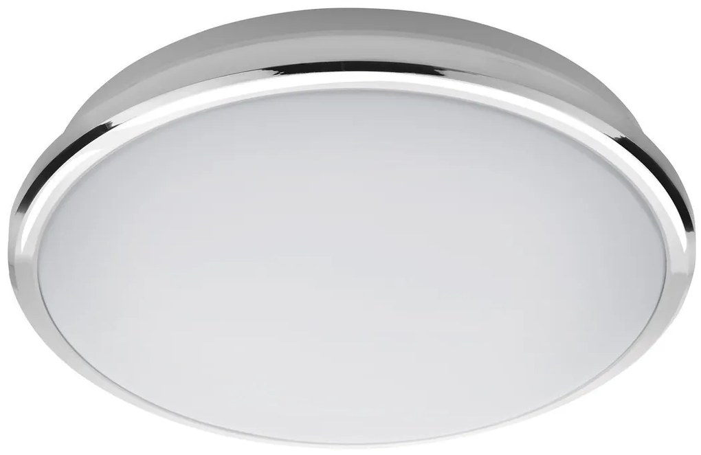 Sapho, SILVER stropní LED svítilna 10W, 230V, průměr 28cm, denní bílá, chrom, AU460