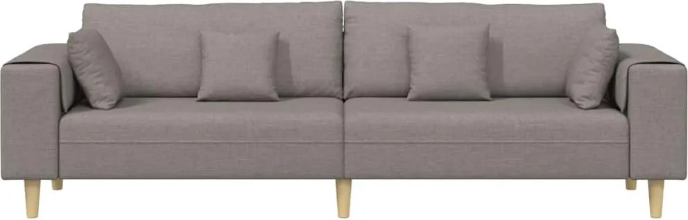 Pohovka Taupe 250 x 77 x 76 cm textil 3335148