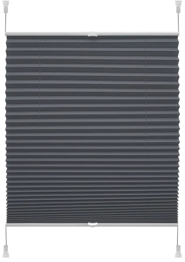 Antracitová roleta 57x150 cm Plisé Verona – Gardinia