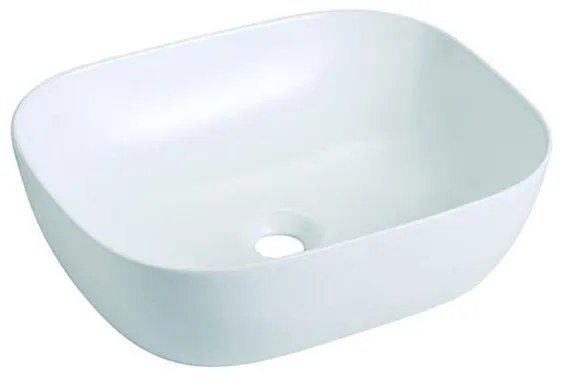 Bathco 4072 - Umyvadlo na desku OLEA 49x40 cm porcelán/bílá