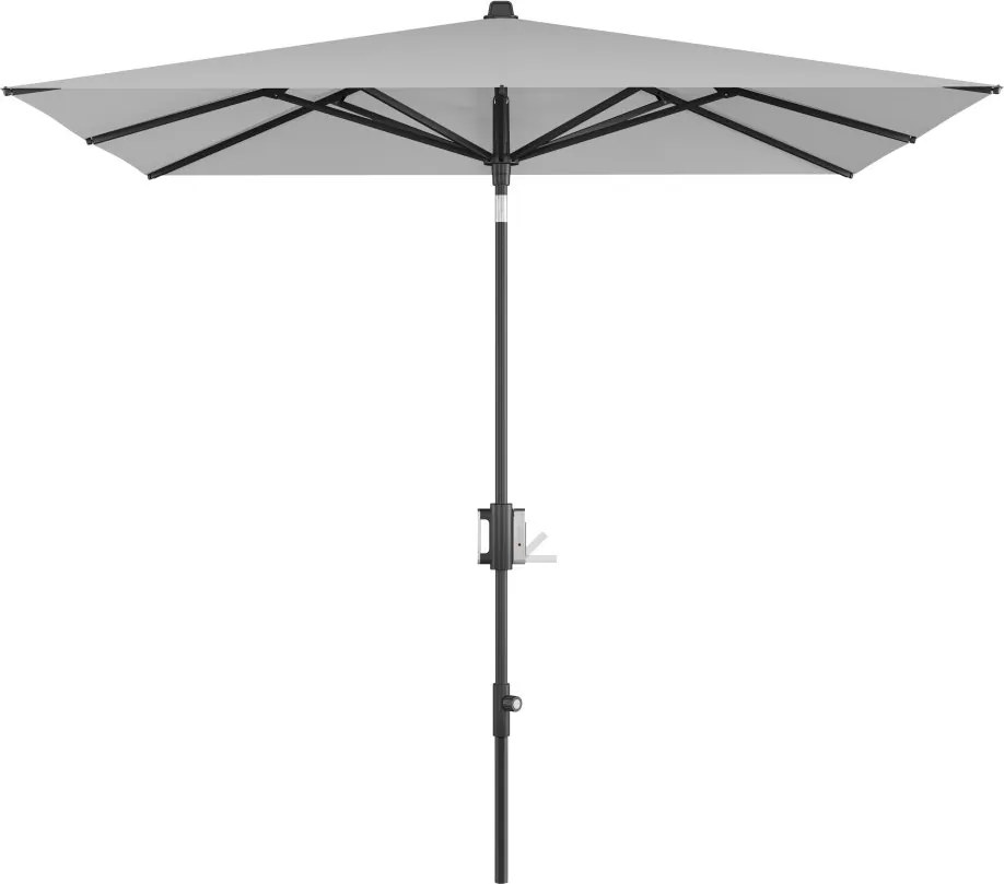 Knirps APOLL BLACK zahradní slunečník 240 x 240 cm světle šedá