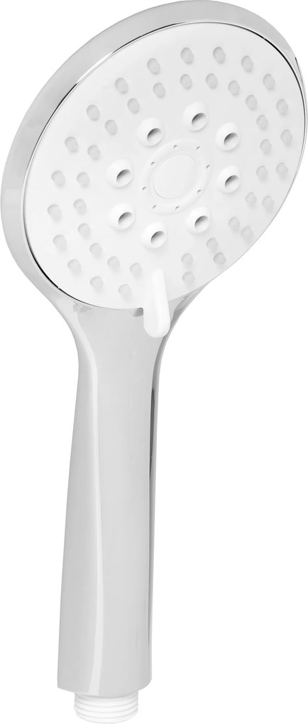 Invena Larisa, ruční sprchová hlavice 5-funkční, bílá-chromová, INV-AS-03-002-X