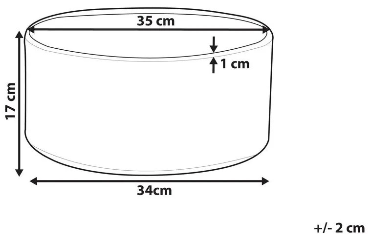 Květináč ⌀ 35 cm Mramorový efekt VALTA Beliani