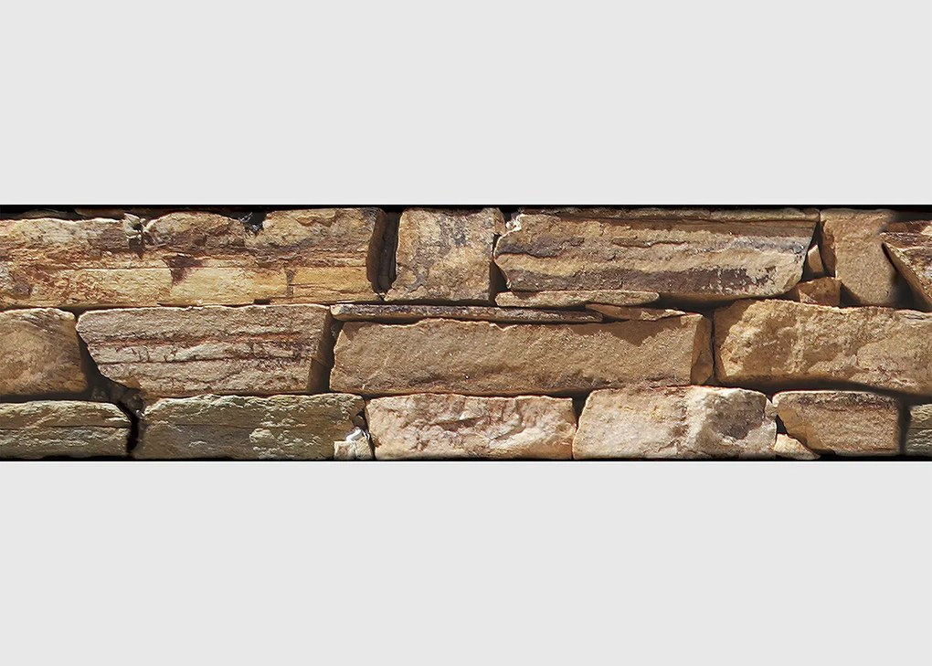 Samolepící bordura na zeď Pískové Cihly | 5 m x 13.8 cm | DWB8475