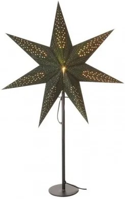 Vánoční lampička hvězda se stojánkem zelená