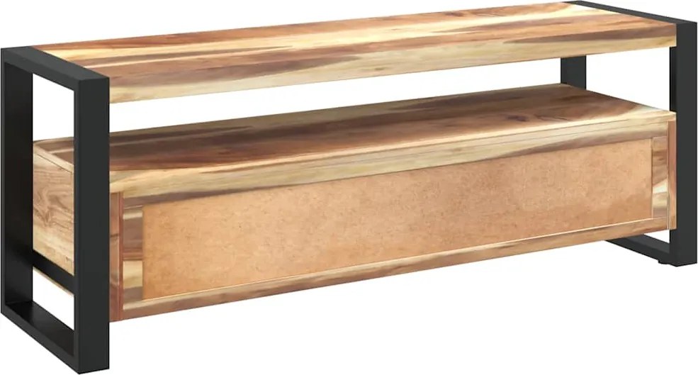 TV stolek 120x35x45 cm masiv s medovou povrchovou úpravou 321551