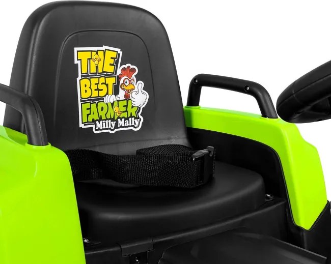 Elektrický traktor s přívěsem Rolly zelený