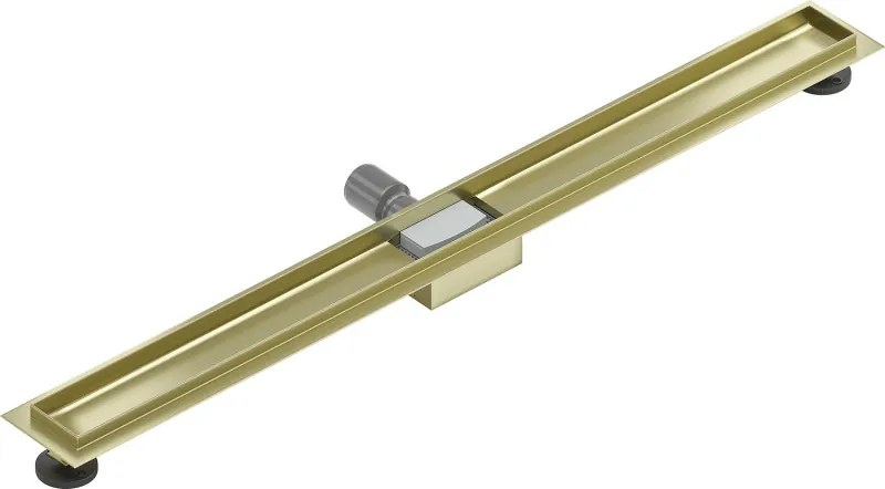 Mexen Flat těleso pro liniový odtok 100 cm, zlatý kartáčovaný - 1A15100