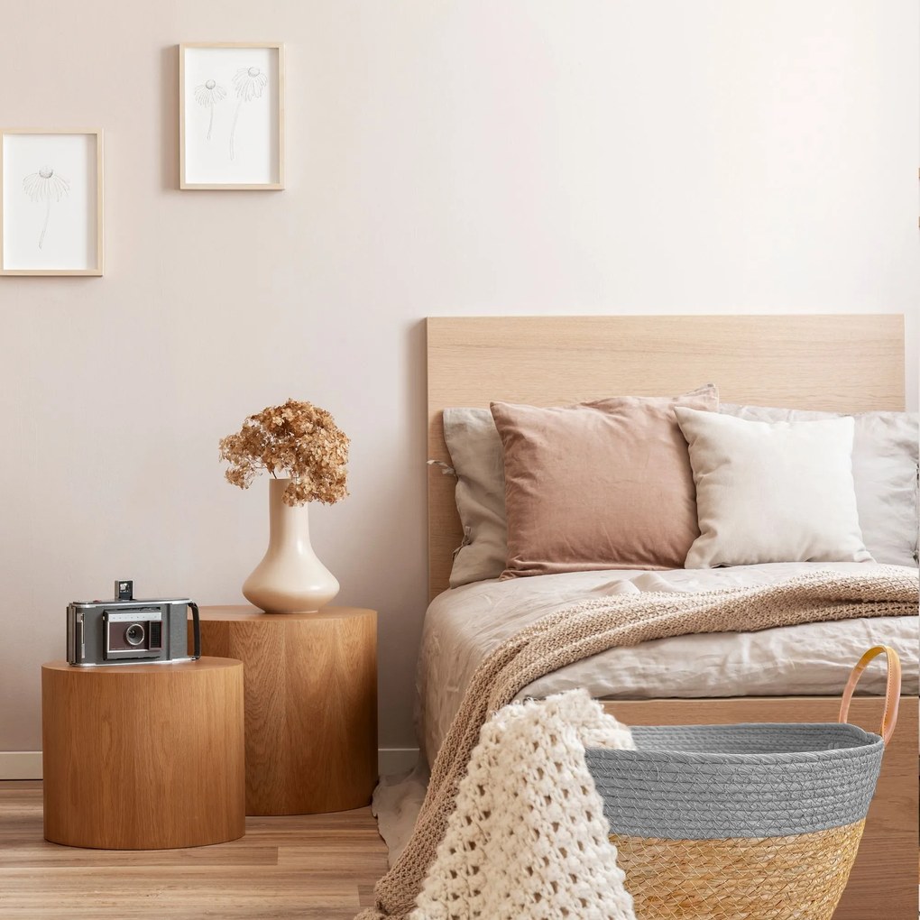 Tutumi Přírodní koš BOHO - sada 3 ks HOM-02810