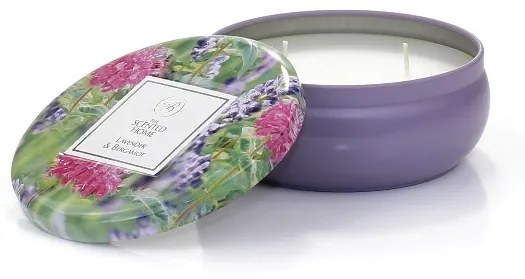 Vonná svíčka THE SCENTED HOME - LAVENDER & BERGAMOT (levandule a bergamot), 220 g