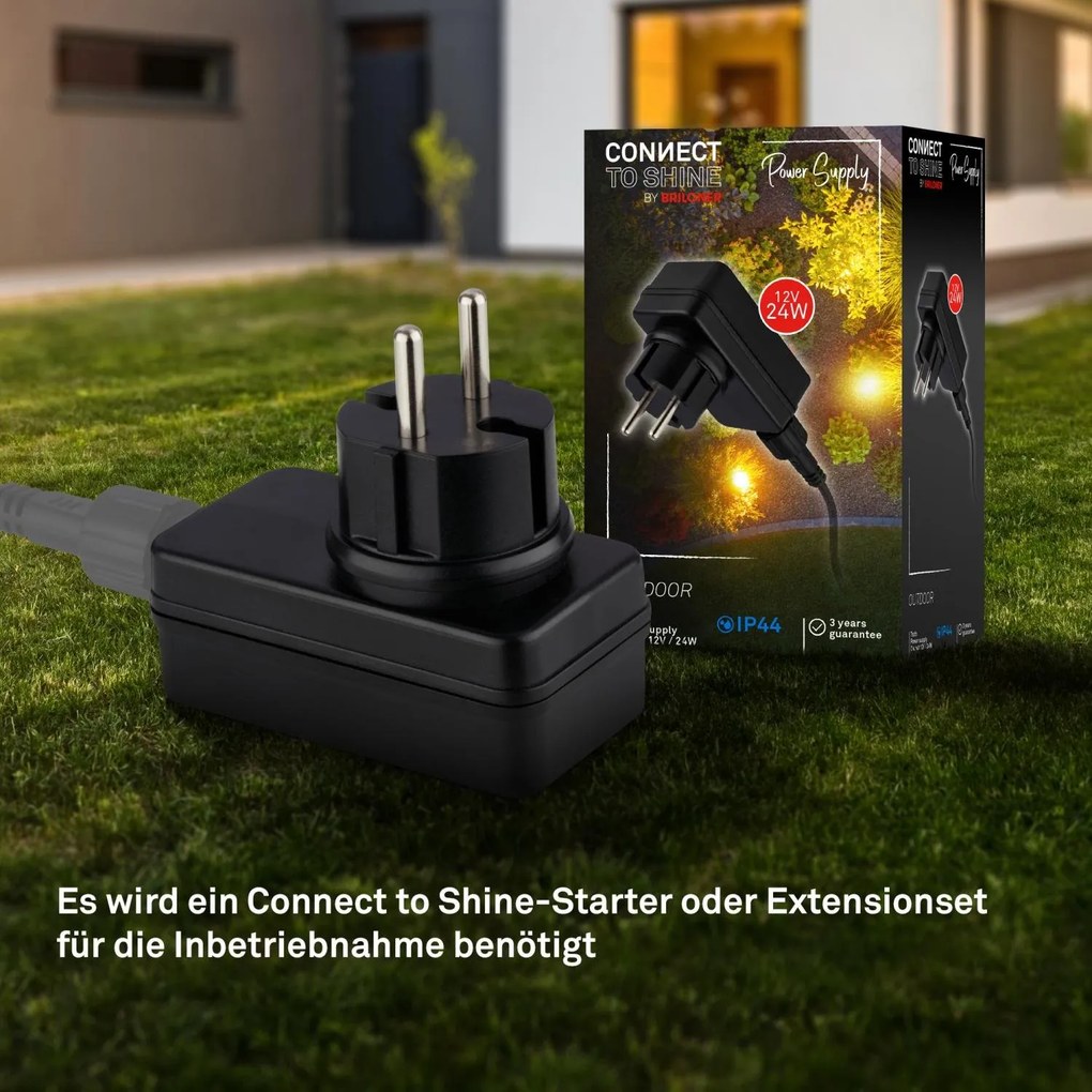 BRI 3924015 CONNECT TO SHINE 24W 12V trafo pro prodloužení od 3 sad, IP67 - BRILONER