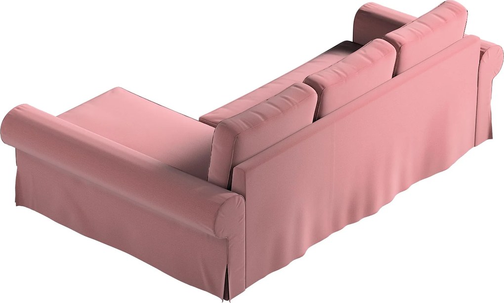 Potah na pohovku IKEA Backabro rozkládací se šezlongem barva fialová látka sametová