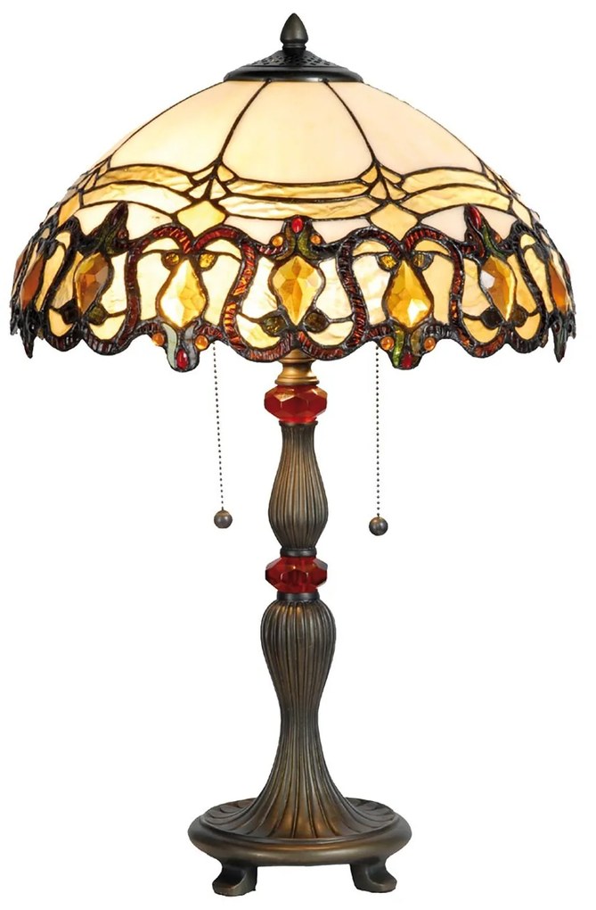 Stolní lampa Tiffany Donna - Ø 39*60 cm Clayre & Eef