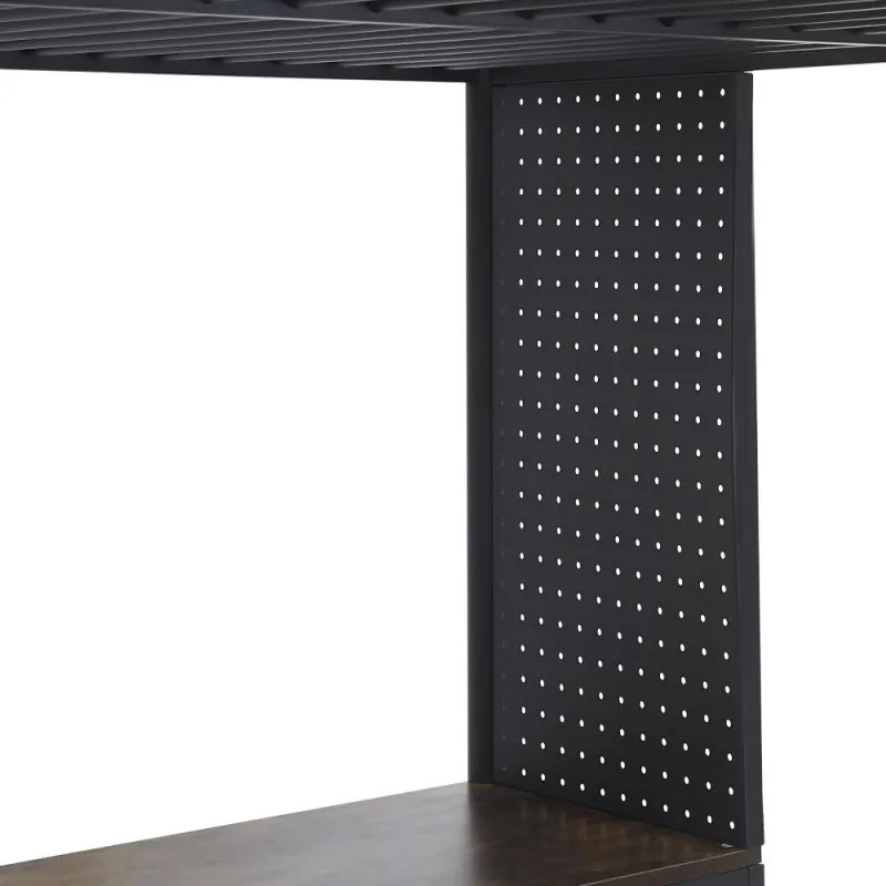 Patrová postel, černá, kov, 90x200, NIVARA Kondela 0000416498