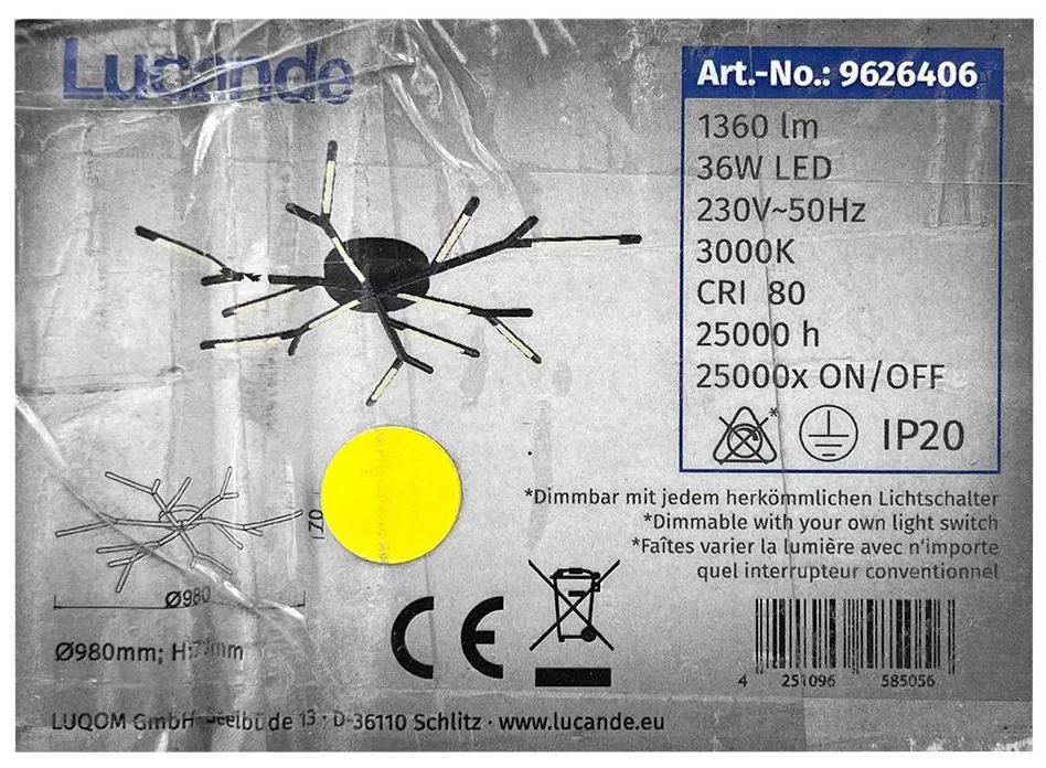 Lucande | Lucande - LED Stmívatelné stropní svítidlo CUERNO LED/36W/230V | LW1108