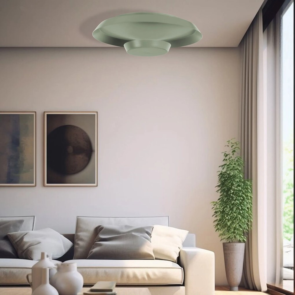 Toolight Toolight, LED stropní svítidlo 40cm, 14W, APP1460, zelená, OSW-04188