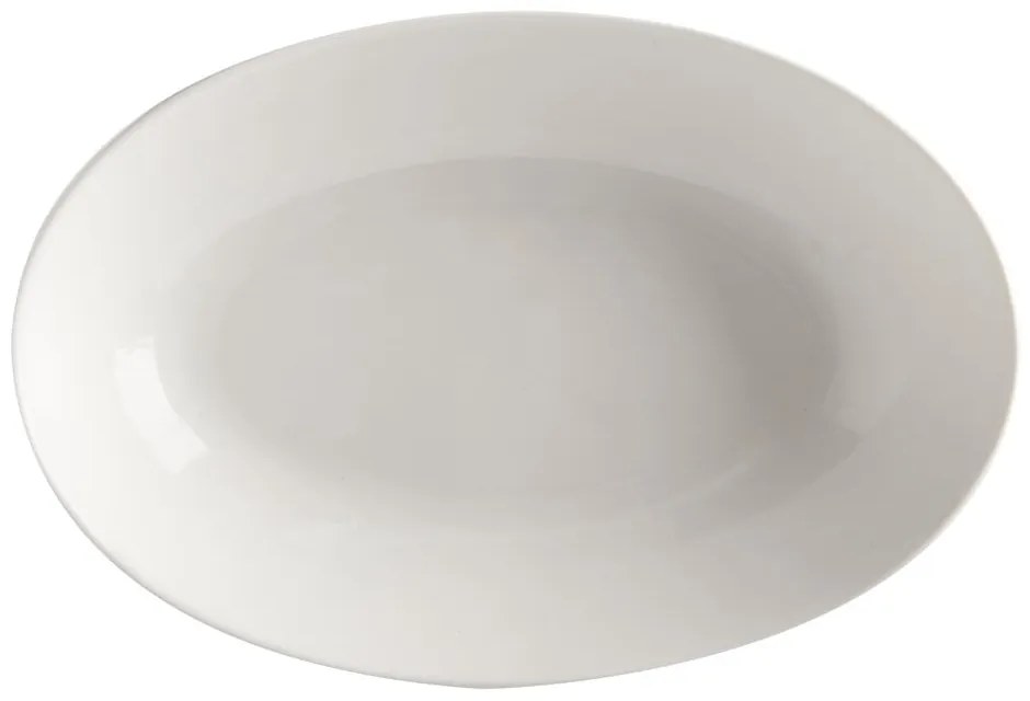 Bílý porcelánový hluboký talíř Maxwell &amp; Williams Basic, 25 x 17 cm