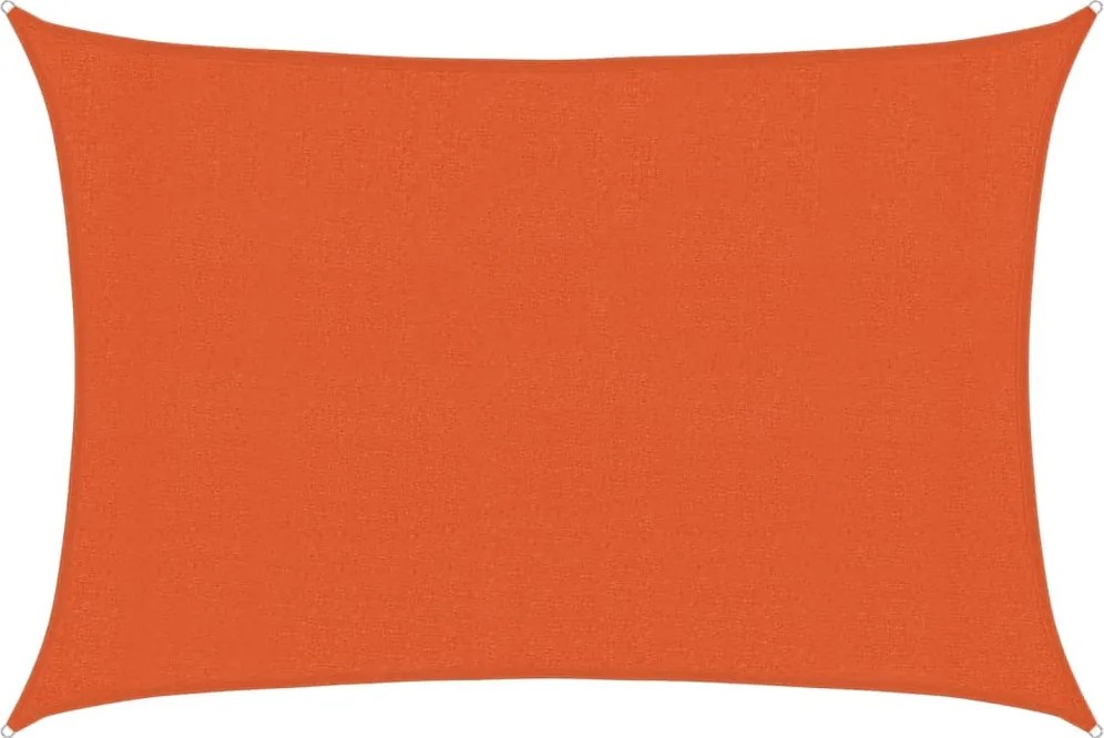 Stínicí plachta 160 g/m² oranžová 3 x 4 m HDPE 311677