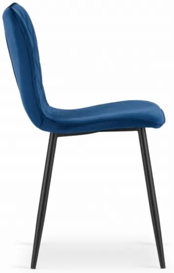 Sametová židle RIO modrá