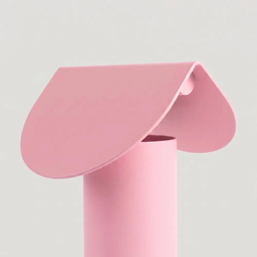Růžová hliníková LED stolní lampa (výška 15 cm) BISCUIT – Thoro