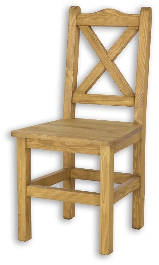 Massive home | Dřevěná židle z masivní borovice Corona II  - odstín přírodní K01 MHSIL020